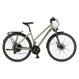 Trekkingrad Prophete "Prophete Entdecker 500" Gr. 48, silberfarben, Fahrr&auml;der, 48cm, 28 Zoll (71,12cm) hinten: 28 Zoll (71,12cm)