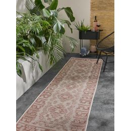 benuta Nest In- & Outdoor-L&auml;ufer Bronco Terracotta 80x250 cm - Teppich f&uuml;r Balkon, Terrasse & Garten
