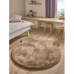 Lytte Waschbarer Kinderteppich Dave Taupe 100x110 cm - Waschbarer Teppich f&uuml;r Kinderzimmer