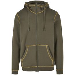 Urban Classics Herren Sweatjacke "Urban Classics Herren", gr&uuml;n, Gr. XL, unifarben, 100% Baumwolle, Sweatjacken
