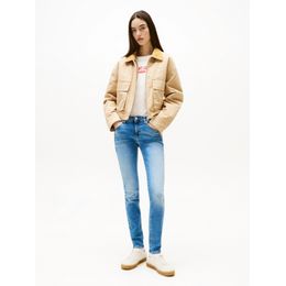 Tommy Jeans Damen Skinny-fit-Jeans "SOPHIE LOW WAIST SKN", blau, Gr. 32, Denim/Jeans, Obermaterial: 92% Baumwolle, 6% Elastomultiester, 2% Elasthan,