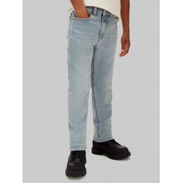 Jungen Dad-Jeans "ANDREW WASH DAD"andrew wash, Gr. 4, Calvin Klein Jeans, unifarben, Denim/Jeans, Obermaterial: 100% Baumwolle, Jeans, Regular fit