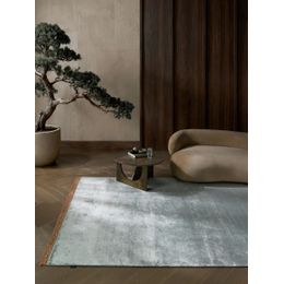Viskoseteppich Rubin Mint 140x200 cm - Moderner Kurzflor-Teppich f&uuml;r Wohnzimmer
