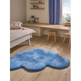Lytte Waschbarer Kinderteppich Dave Blau 80x120 cm - Waschbarer Teppich f&uuml;r Kinderzimmer