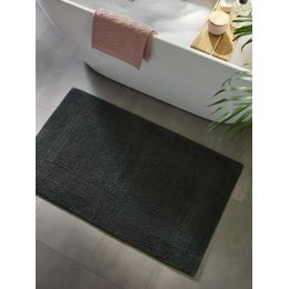 - Badteppich f&uuml;r Badezimmer - Badematte Lessa Grau 50x80 cm