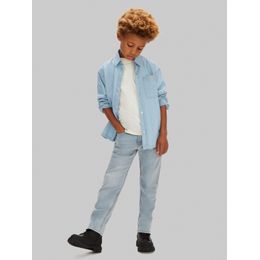 Jungen Dad-Jeans "ANDREW WASH DAD"andrew wash, Gr. 14, Calvin Klein Jeans, unifarben, Denim/Jeans, Obermaterial: 100% Baumwolle, Jeans, Regular fit