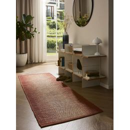 benuta Pure Juteteppich Tulsi Terracotta 70x200 cm - Naturfaserteppich aus Jute