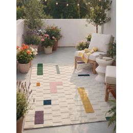 benuta Pop In- & Outdoor-Teppich Lilou Multicolor 120x170 cm - Teppich f&uuml;r Balkon, Terrasse & Garten