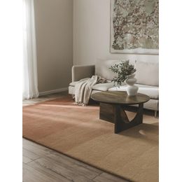 benuta Pure Wollteppich Dawn Terracotta 120x170 cm - Naturfaserteppich aus Wolle