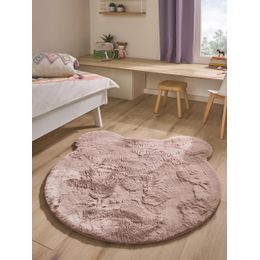 Lytte Waschbarer Kinderteppich Dave Rosa 100x110 cm - Waschbarer Teppich f&uuml;r Kinderzimmer