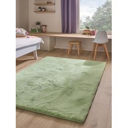 Lytte Waschbarer Kinderteppich Dave Hellgr&uuml;n 80x150 cm - Waschbarer Teppich f&uuml;r Kinderzimmer