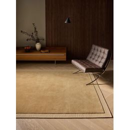 benuta Finest Wollteppich Sumaya Beige 160x230 cm - Naturfaserteppich aus Wolle