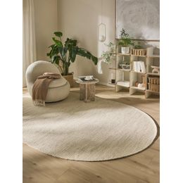 benuta Pure Wollteppich Rocco Cream 160x230 cm - Naturfaserteppich aus Wolle