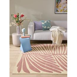 benuta Pop Kurzflor Teppich Cini Rosa 120x170 cm - Moderner Kurzflor-Teppich f&uuml;r Wohnzimmer