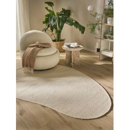 benuta Pure Wollteppich Rocco Wei&szlig; 200x300 cm - Naturfaserteppich aus Wolle