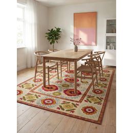 Kurzflor Teppich Casa Multicolor 140x200 cm - Bunter Teppich f&uuml;r Wohnzimmer