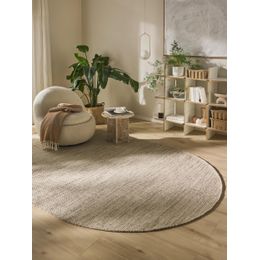 Wollteppich Rocco Taupe 160x230 cm - Naturfaserteppich aus Wolle