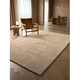 Wollteppich Mono Beige 140x200 cm - Naturfaserteppich aus Wolle