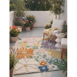 benuta Pop In- & Outdoor-Teppich Lilou Multicolor 200x300 cm - Teppich f&uuml;r Balkon, Terrasse & Garten