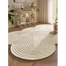 Wollteppich Nuria Cream 160x230 cm - Naturfaserteppich aus Wolle