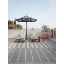 benuta Nest In- & Outdoor-Teppich Reed Grau 160x235 cm - Teppich f&uuml;r Balkon, Terrasse & Garten