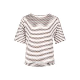 BETTY & CO BETTY & CO Damen Kurzarmshirt "Damen mit Rundhalsausschnitt", braun, Gr. 46, Obermaterial: 67% Baumwolle, 20% Polyester, 11% Viskose, 2% Elasthan,
