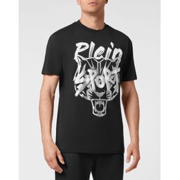 Plein Sport Herren T-Shirt "Tiger", schwarz-wei&szlig;, Gr. XS, Obermaterial: 100% Baumwolle, Shirts