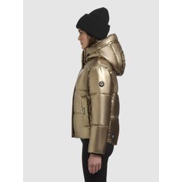 Khujo Damen Steppjacke "Devina Shiny-YM", gold, Gr. XL, Obermaterial: 50% Polyurethan, 50% Polyester. Futter: 100% Nylon. Wattierung: 100% Polyester,