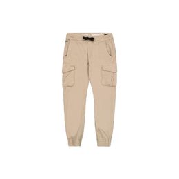 Herren Cargohose "Cotton Twill Jogger", beige, Gr. L, Alpha Industries, Obermaterial: 98% Baumwolle, 2% Elastan. Futter: 100% Baumwolle, Hosen