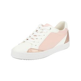 Geox Damen Sneaker "Geox Sneaker Lederimitat/Textil", Gr. 36rosa, wei&szlig;, Lederimitat, Textil, Schuhe