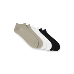 Freizeitsocken HUGO UNDERWEAR "6P AS UNI CC 1026", Herren, Gr. 39-42, beige (open miscellaneous 964), Baumwollmischung, elastisch, Socken, mit HUGO-Logoschriftz&uuml;gen