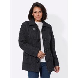 Casual Looks Damen Steppjacke, schwarz, Gr. 40, unifarben, 100% Polyester, Wattierung:100% Polyester, Jacken