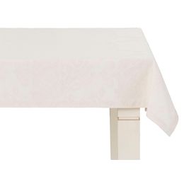 Tischdecke Dreams, B:130cm L:170cm, beige, Baumwolle, Polyester, Tischdecken, "Ornament", Jacquard, Uni Farben, eckig, 130x170 cm oder 150x250 cm