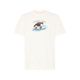 Blend Herren Rundhalsshirt "Rundhalsshirt BHKarsten", beige, Gr. L, Obermaterial: 100% Baumwolle CO., Shirts