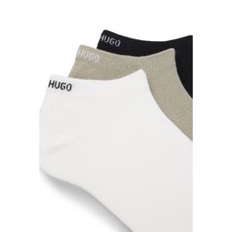 HUGO UNDERWEAR Damen Freizeitsocken "6P AS UNI CC 1026", Gr. 39, beige, Baumwollmischung, Socken, mit HUGO-Logoschriftz&uuml;gen