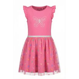 Blue Seven M&auml;dchen Jerseykleid "M&auml;dchen T&uuml;llkleid"4210, pink, Gr. 98, 95% Baumwolle, 5% Elasthan, Kleider
