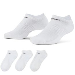 Nike Damen Funktionssocken "EVERYDAY CUSHIONED TRAINING NO-SHOW", Gr. Swei&szlig; schwarz, Obermaterial: 73% Baumwolle, 25% Polyester, 1% Elasthan, 1%