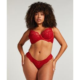 Hunkem&ouml;ller HUNKEM&Ouml;LLER Damen String "String Daisy", Gr. XSrot, 90% Polyamid, 10% Elasthan, Unterhosen