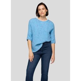 Rabe Damen Strickpullover "Pullover", blau, Gr. 48, unifarben, 33%Polyacryl, 30%Alpaka, 17%Polyamid, 11%Wolle, 6%Baumwolle, 2%Polyester, 1%Elastan,