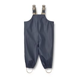 Stoffhose Wheat "Wheat Rainwear Charlo Overall", Jungen, Gr. 80, ink, 55% Polyester, 45% Polyurethan, unifarben, normal, Hosen Stoffhose