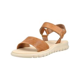 Paul Green Damen Riemchensandale "Paul Green Sandalen Leder", Gr. 37,5, braun, Leder, Schuhe