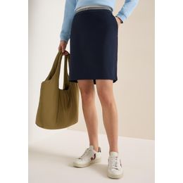 Cecil Damen Minirock, blau, Gr. XXL, unifarben, Stoff, 61% Viskose, 32% Polyamid, 7% Elasthan, R&ouml;cke, mit Elastikbund