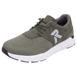 RIEKER SPORT Herren Slip-On Sneaker "Preston", Gr. 41, gr&uuml;n, Nubuklederimitat, Textil, Schuhe, Running-Sneaker aus der neuen Christoph Kramer