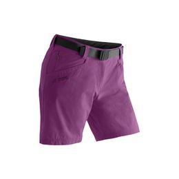 Maier Sports Damen Funktionsshorts "Lulaka Shorts"lila, Gr. 44, 90% Polyamid, 10% Elasthan, Hosen, Damen Shorts, kurze Wanderhose, Outdoorhose mit 4