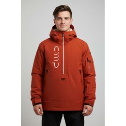 CMP Herren Winterjacke, rot, Gr. S, kontrastfarbene Details, unifarben, Web, Obermaterial: 100% Polyester. Futter: 100% Polyester. Wattierung: 100%