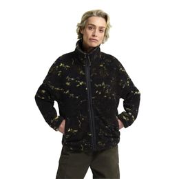 Jack Wolfskin Damen Fleecejacke, braun, Gr. XXL, bedruckt, Fleece, Obermaterial: 100% Polyester. Futter: 100% Polyester, Jacken, winddicht,