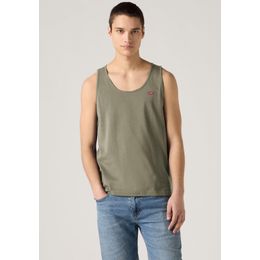 Levi's Tanktop LEVI'S "LSE HOUSEMARK TANK", Herren, Gr. M, mulled basil, Jersey, Obermaterial: 100% Baumwolle, unifarben, regular fit normal, Rundhals, Tops Tanktop, mit Logo Stickerei
