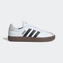 Herren Sneaker "VL COURT 3.0", adidas Sportswear, Gr. 43, schwarz-wei&szlig;, Leder, Synthetik, Schuhe, inspiriert vom Design des adidas samba