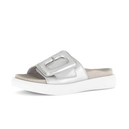 Gabor Damen Pantolette "Pantolette", Gr. 41silber, Schuhe