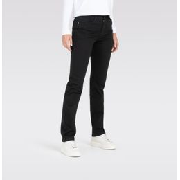 MAC Damen Stretch-Jeans "Angela", schwarz, Gr. 42, unifarben, Denim/Jeans, Obermaterial: 98% Baumwolle, 2% Elasthan, Jeans, schmal geschnitten